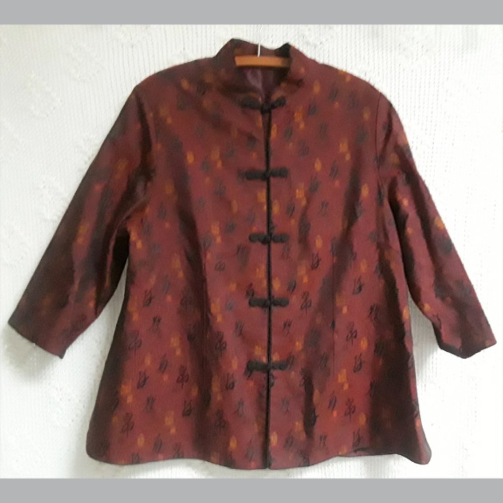 Gorgeous Asian-Style Satin Embroidery Jacket - Gem